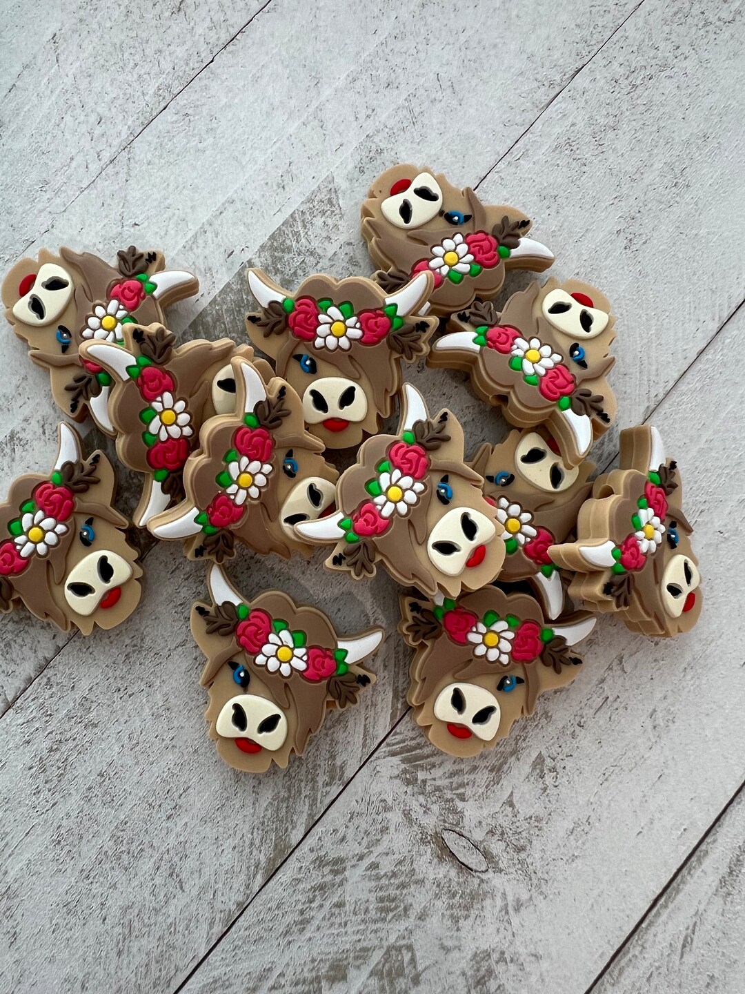 Focal Beads, Highland Cow, Silicone Beads for Pens, Bracelets ...