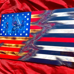 Customizable Photo American Flag - Add a Photo! (color or Grayscale ...