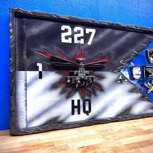 Professional Guidon Wooden Flag - Apache Gunship Air Cavalry 1st Cav ...