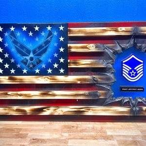 Air Force Coin Holder Epoxy Military American Flag Coin Holder Patch ...