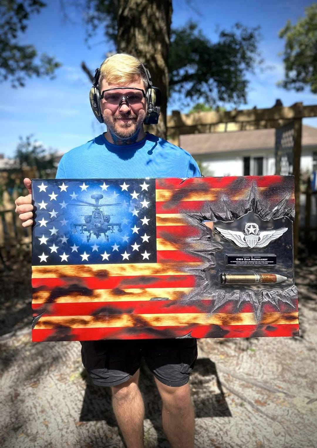 Apache Gunship AVIATION Patch Series - Customizable Professional Wooden ...