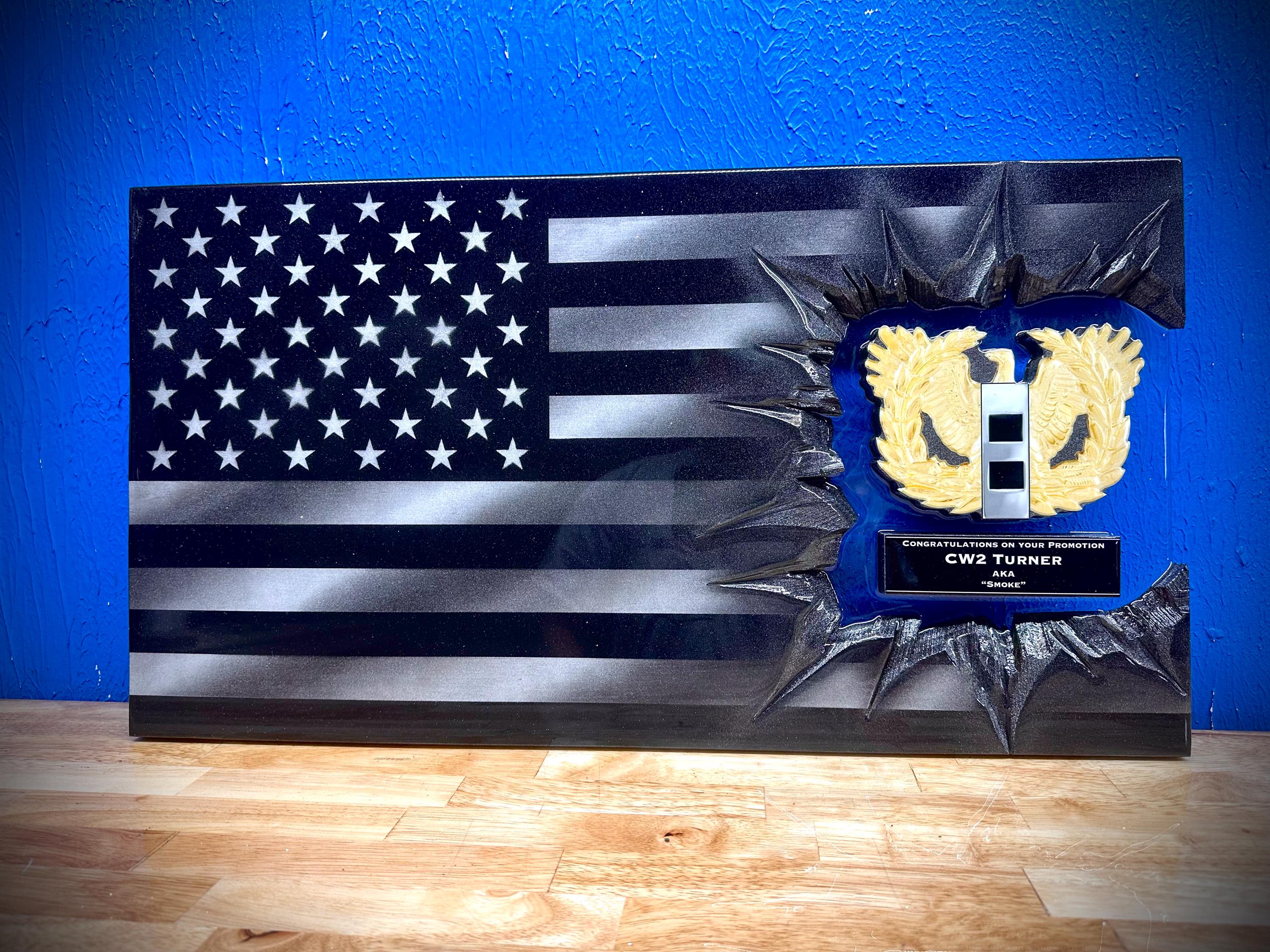 Chief Warrant Officer Patch Series - Professional Wooden American Flag ...