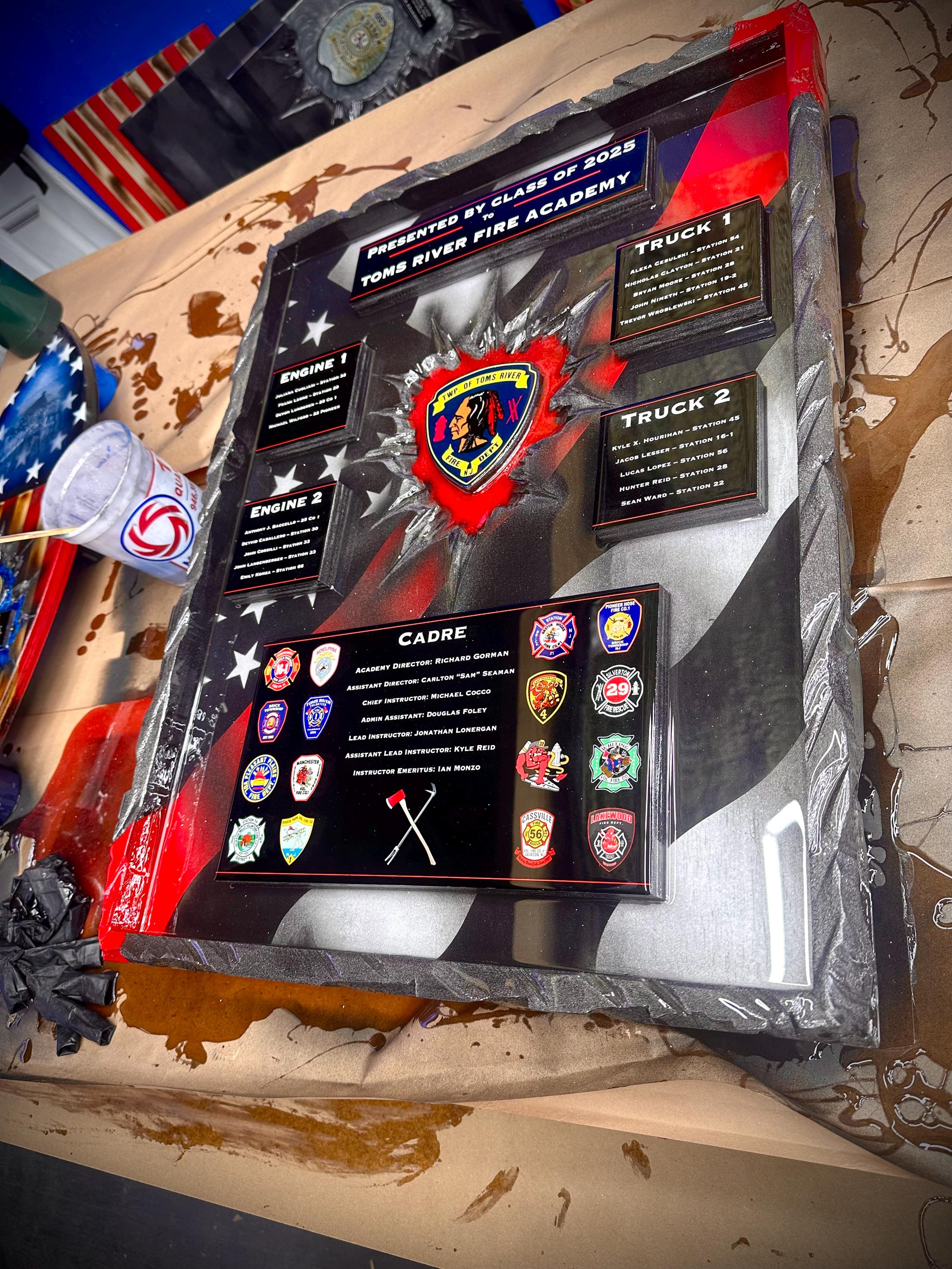 CLASS GIFT - Firefighter EMS Academy Thin Red Line - Customizable ...