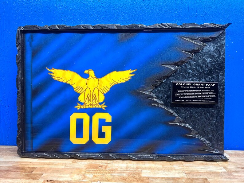 Professional Guidon Wooden Flag - Chief's Command Eagle- Add Your Unit ...