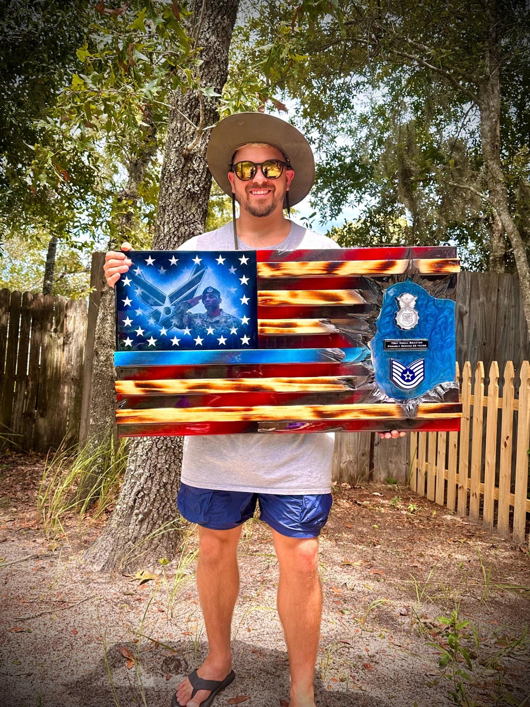 Security Forces Air Force Thin Blue Line Coin Holder Epoxy Military ...