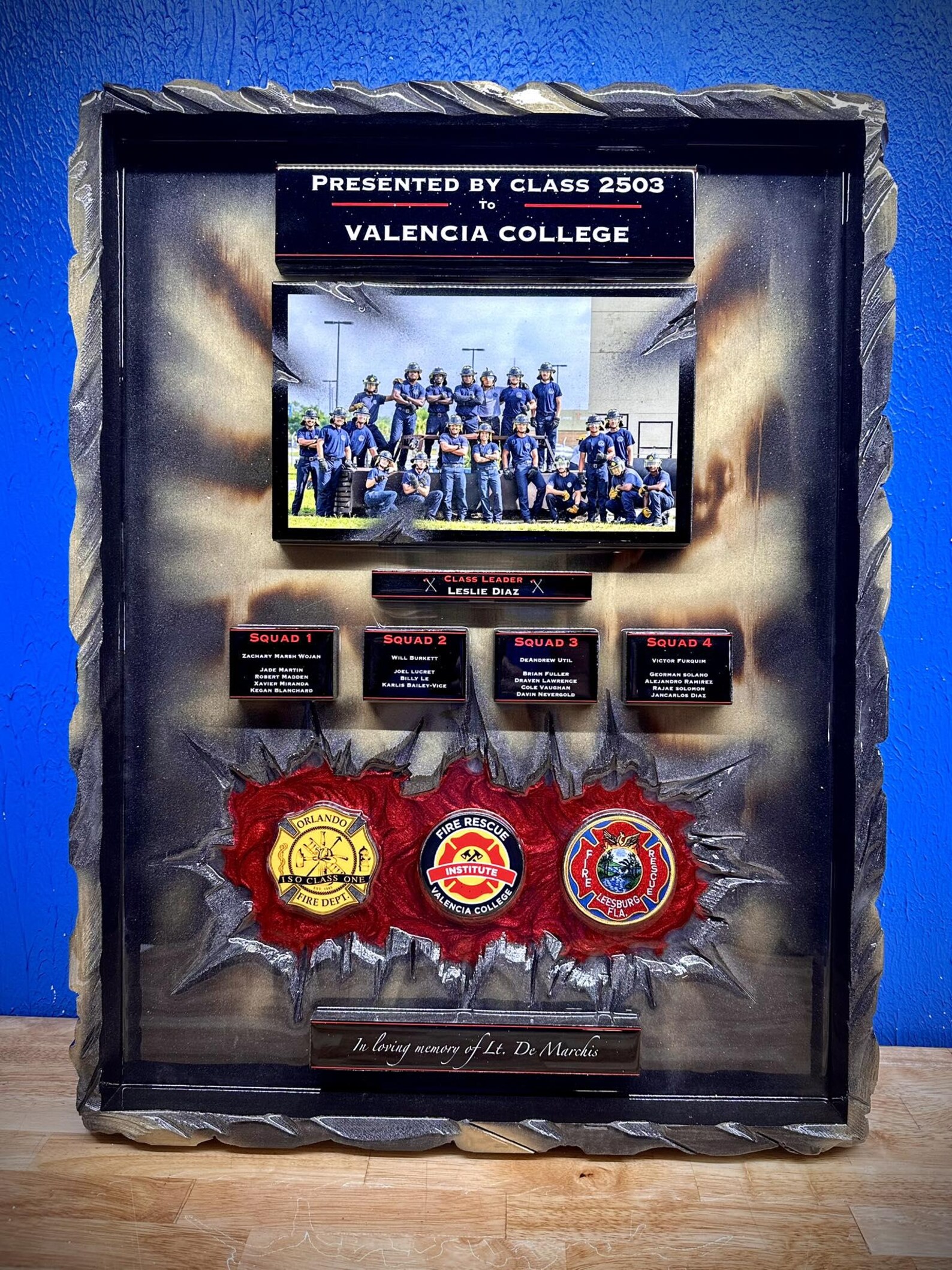 CLASS GIFT - Firefighter EMS Academy Thin Red Line - Customizable ...