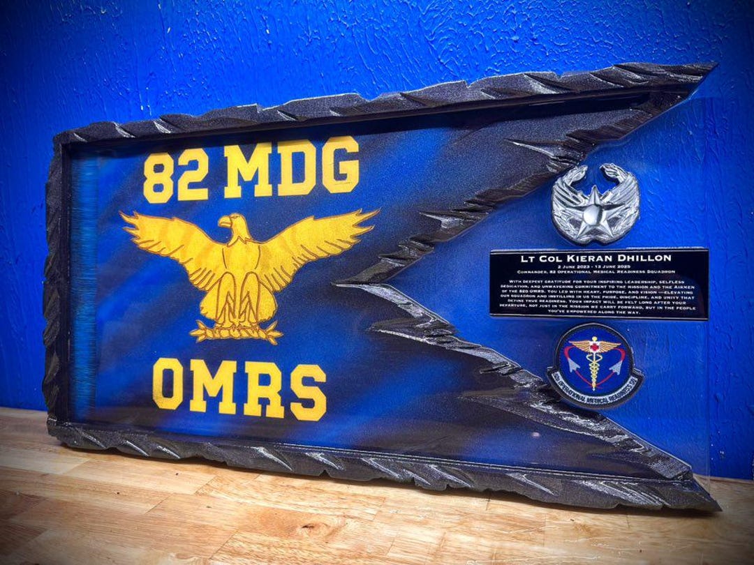 Professional Guidon Wooden Flag - Chief's Command Eagle- Add Your Unit ...