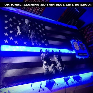 Special Agent Thin Blue Line Flag - Custom Badge & Plaque Additions ...