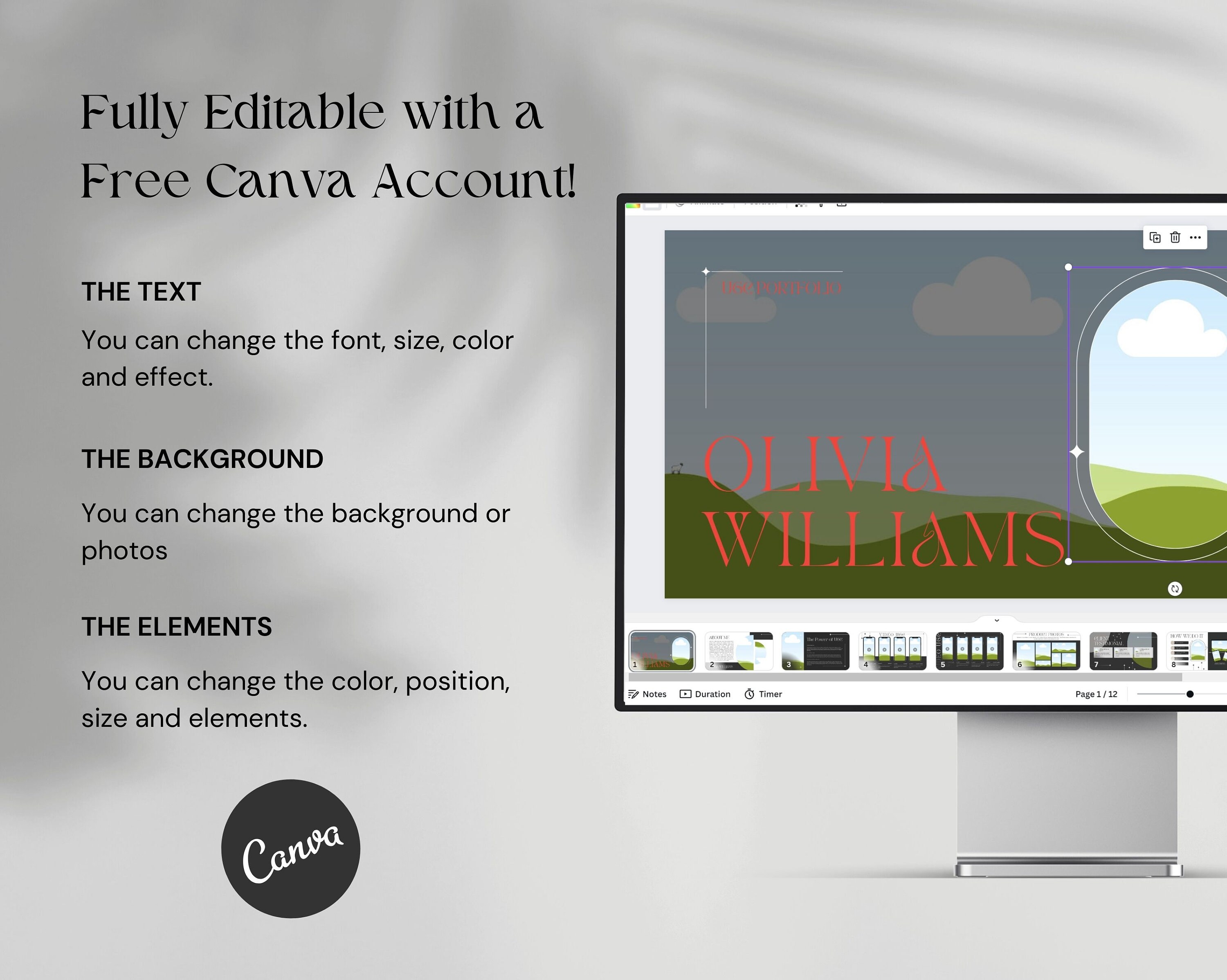 UGC Portfolio Template Canva UGC Landing Page UGC Website Creator ...