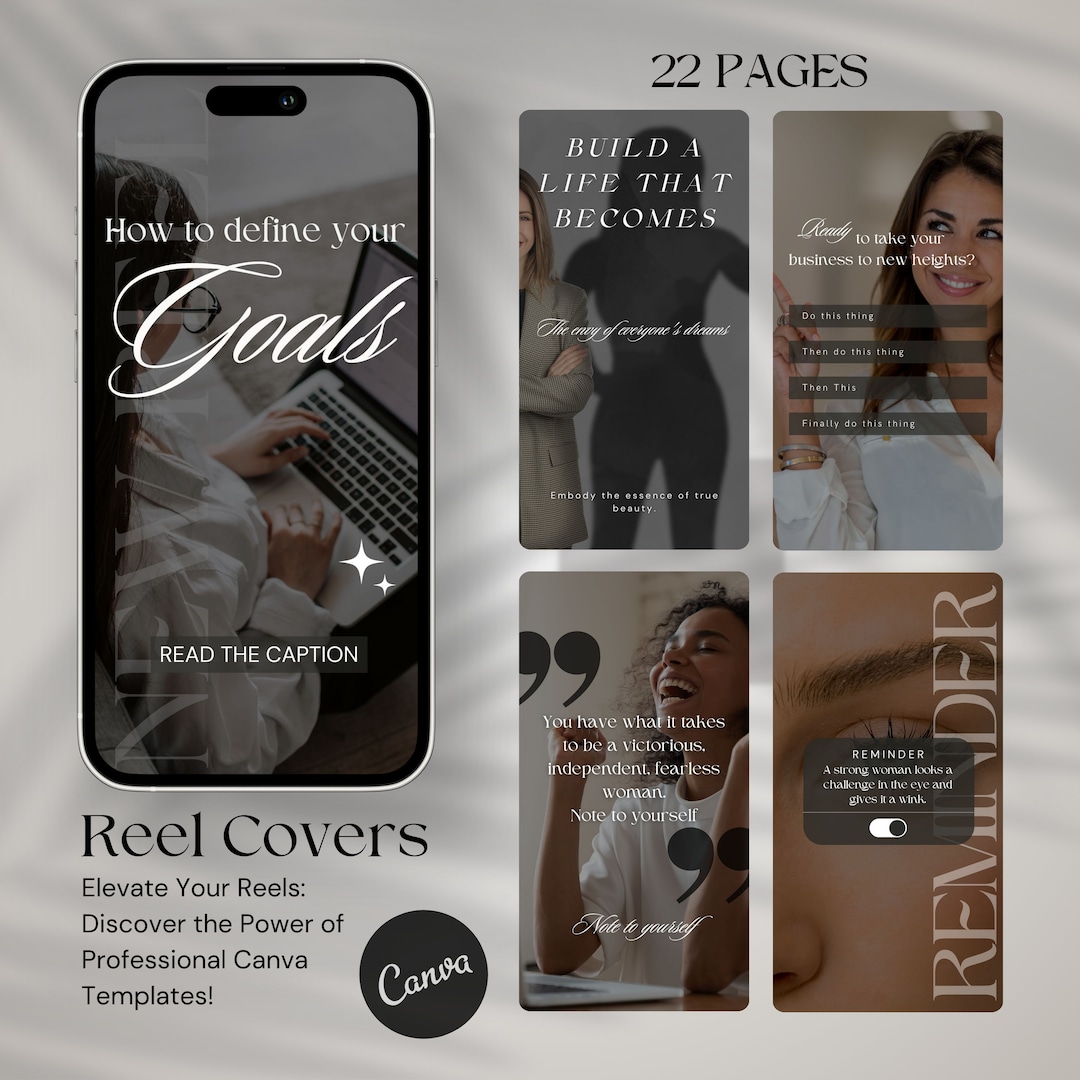 Instagram Reel Templates Canva, Engagement Reels, Motivational Reels ...