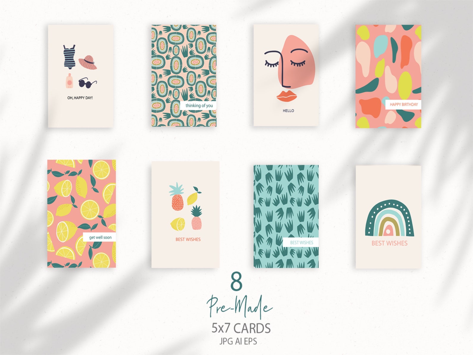 Playful Summer Patterns and Elements Collection, Personal and ...