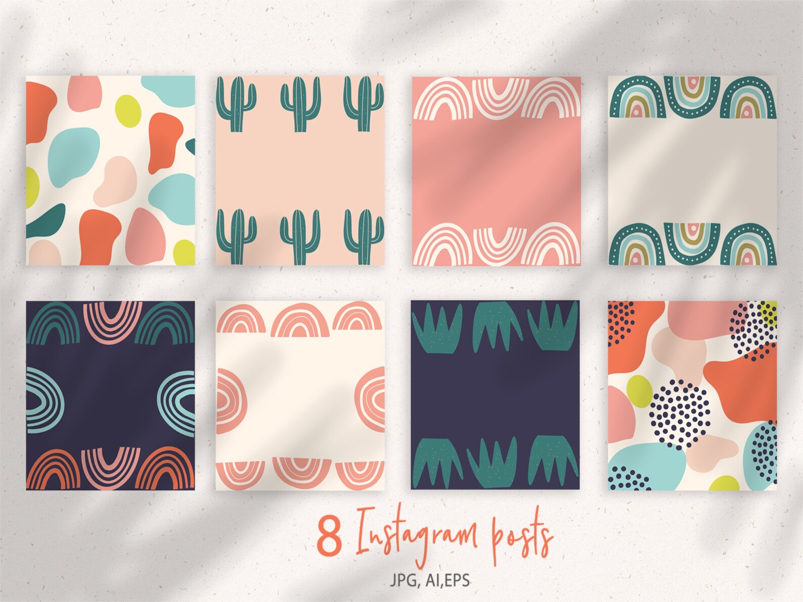 Playful Summer Patterns and Elements Collection, Personal and ...