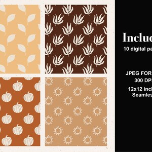 Autumn Leaves Digital Paper | Fall Digital Paper | Instant Download ...
