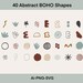 Boho Shapes Clipart | Png and Svg Files | Free Commercial Use | Shape ...