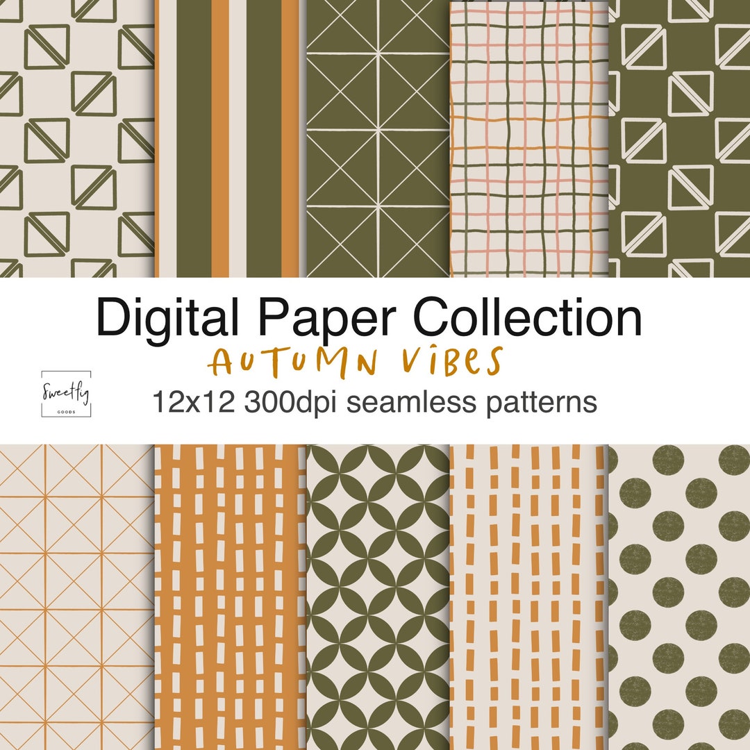 BOHO Paper Collection, Boho Digital Paper, Seamless Digital Paper ...
