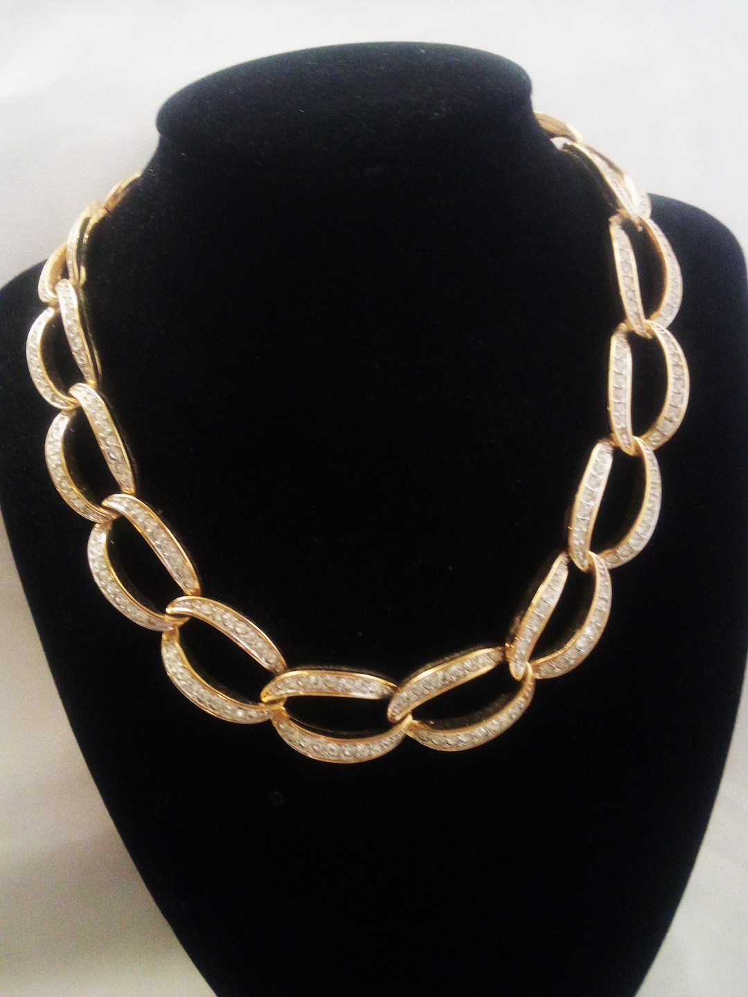 Gorgeous Vintage Nina Ricci Crystal Couture Runway Statement Necklace ...