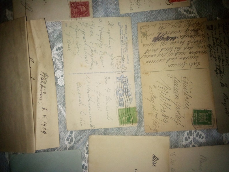 1920s to 1930s German American Letters Postcards From One Personal ...
