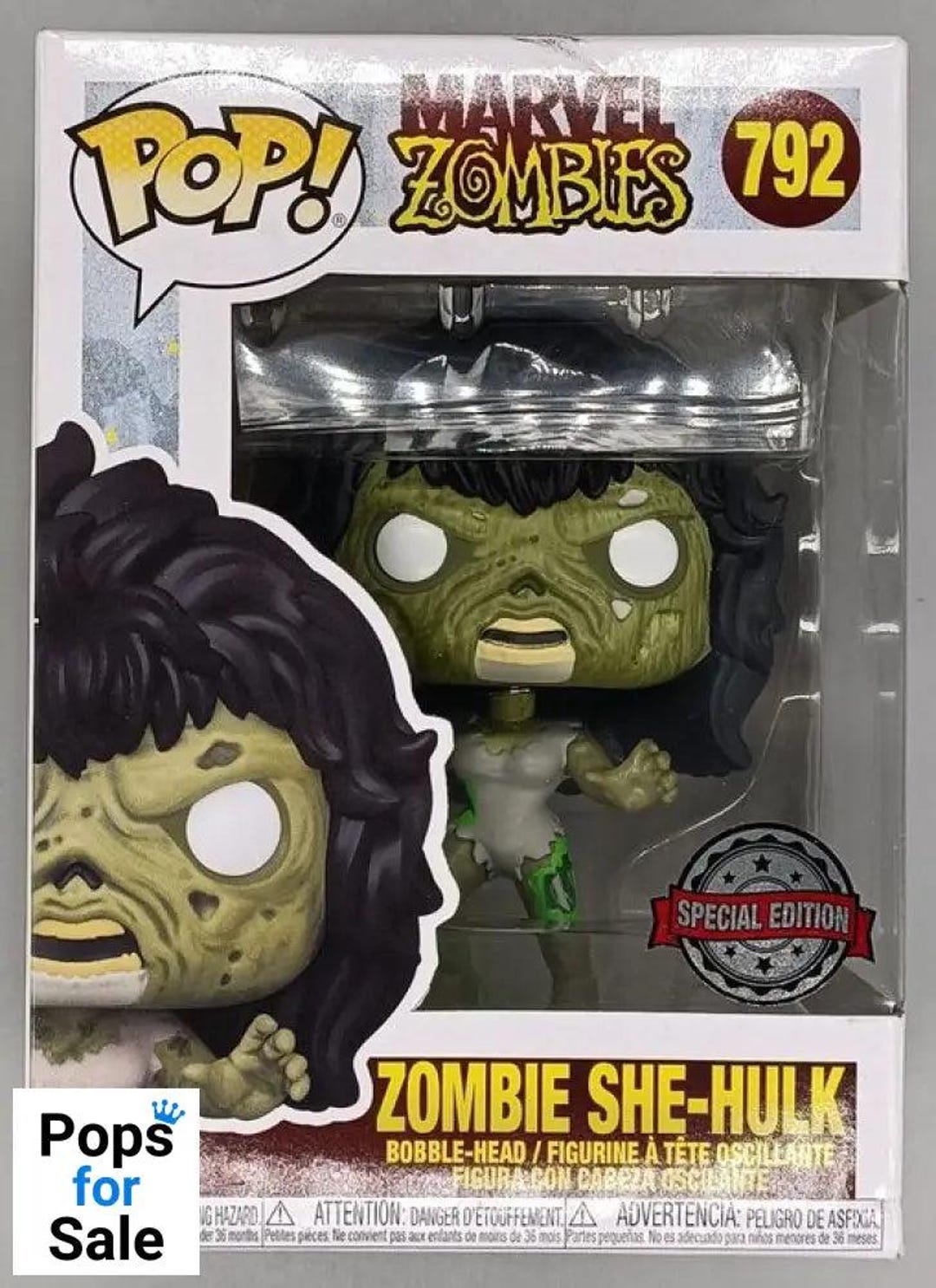 792 Zombie She-hulk Marvel Zombies Box Damaged Funko POP - Etsy