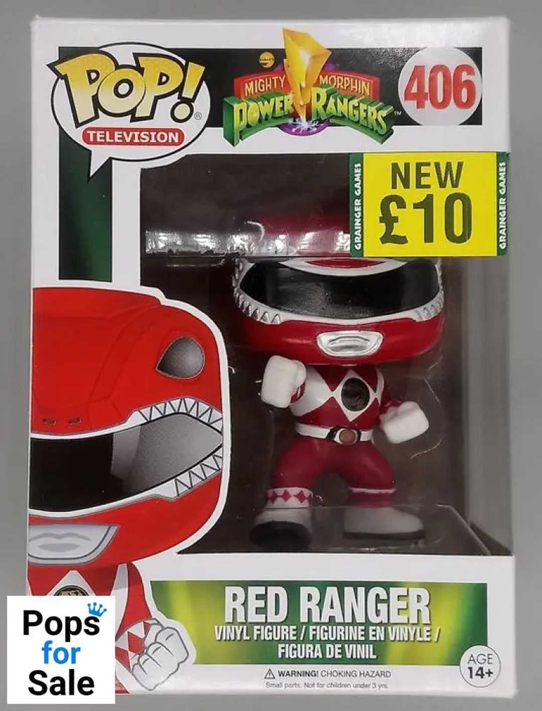 406 Red Ranger action Pose Power Rangers Box Damaged Funko POP - Etsy