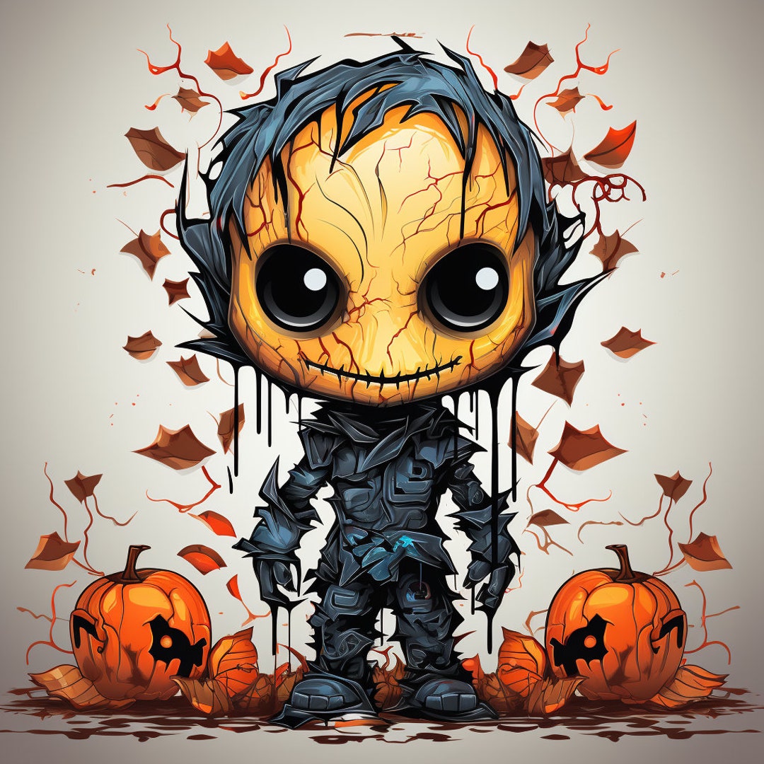 Horror Character PNG/SVG Bundle Spooky Chibi Horror Cut - Etsy