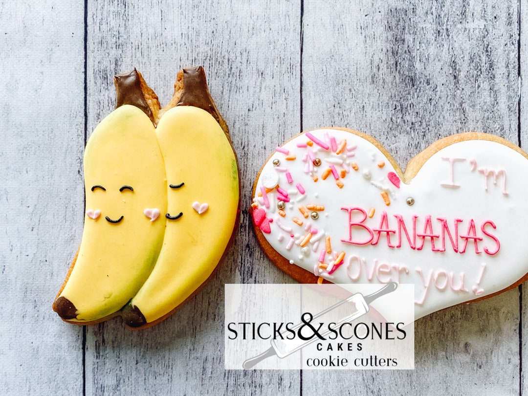 Banana Cuddle Cookie Cutter Food Cookie Cutter - Etsy