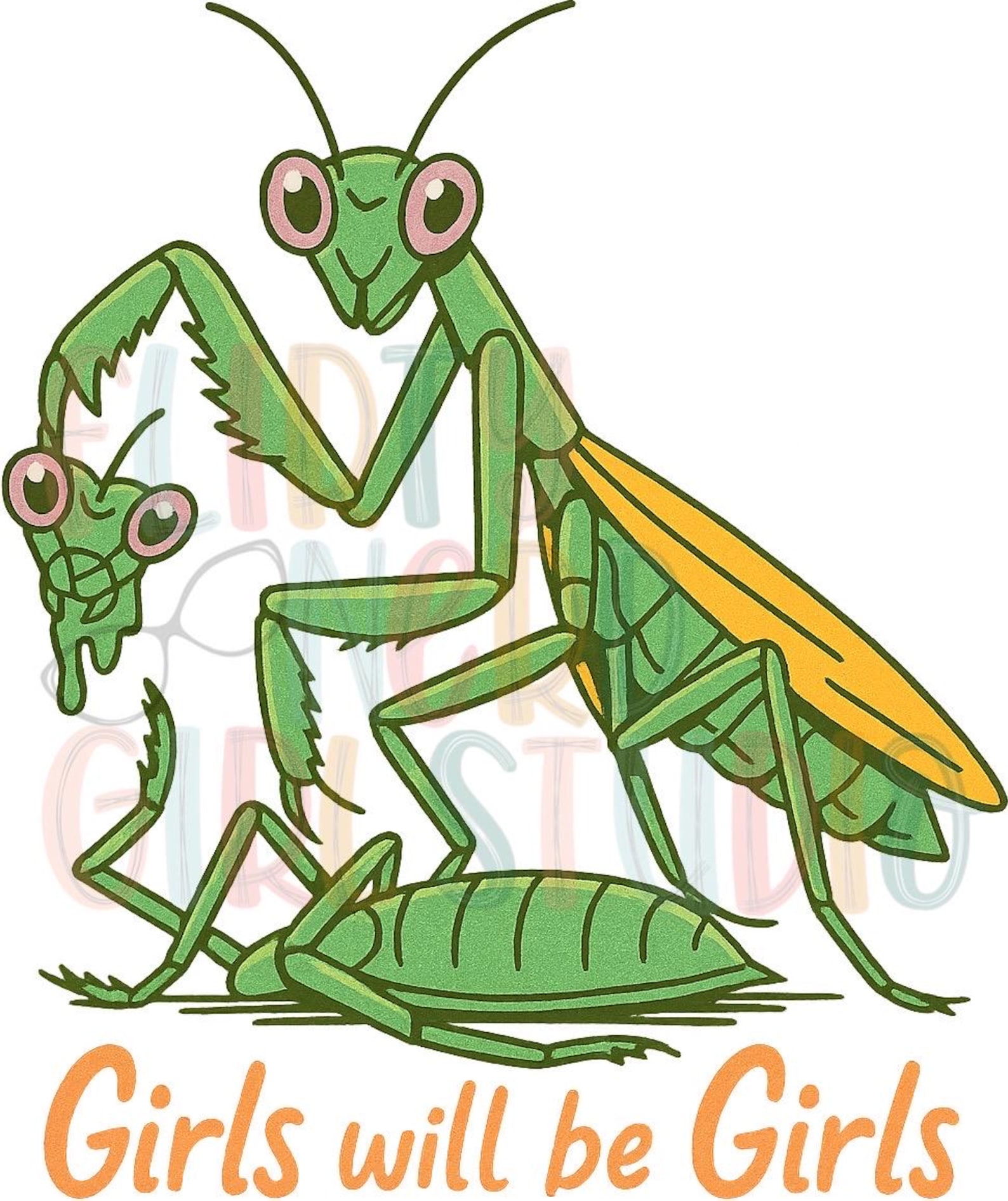Girls Will Be Girls Praying Mantis SVG/PNG - Etsy