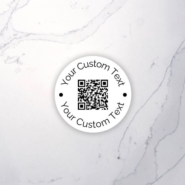 Custom QR Sticker Personalized Venmo Cashapp Paypal QR Code Party Favor ...