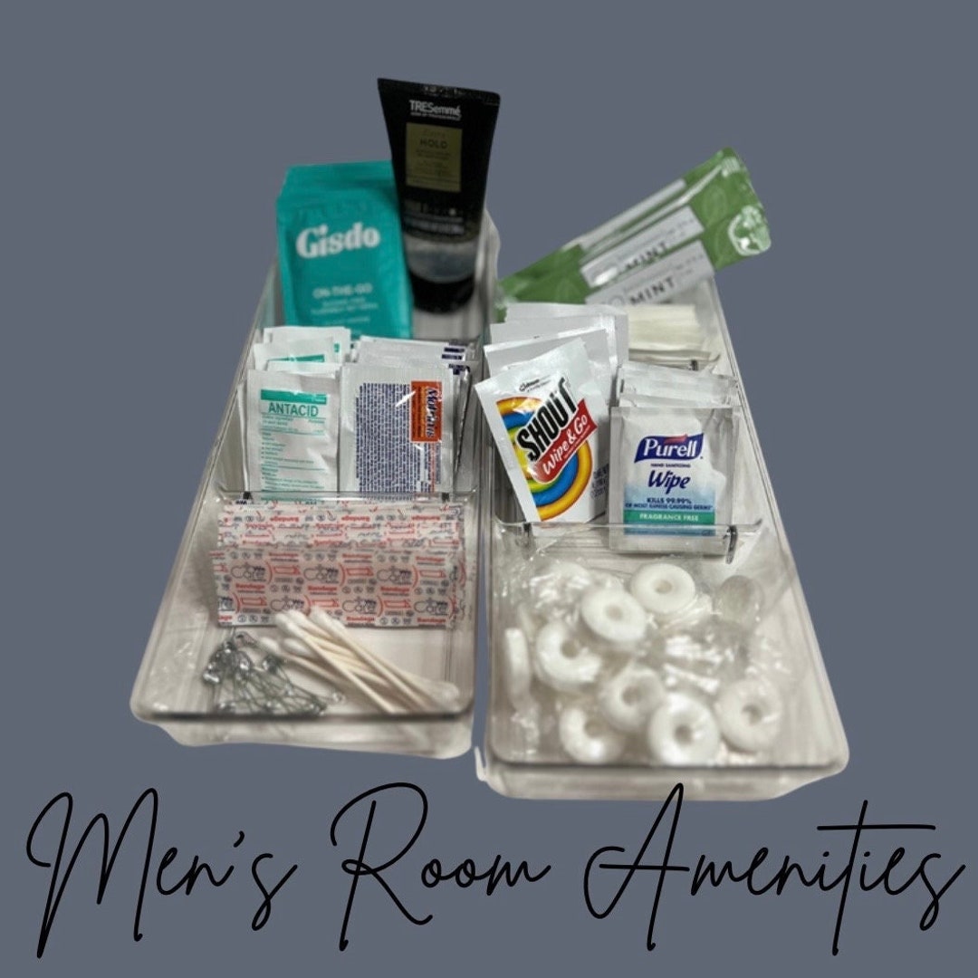 Men's Room Amenity Tray Wedding Bathroom Basket Amenity Basket Wedding ...