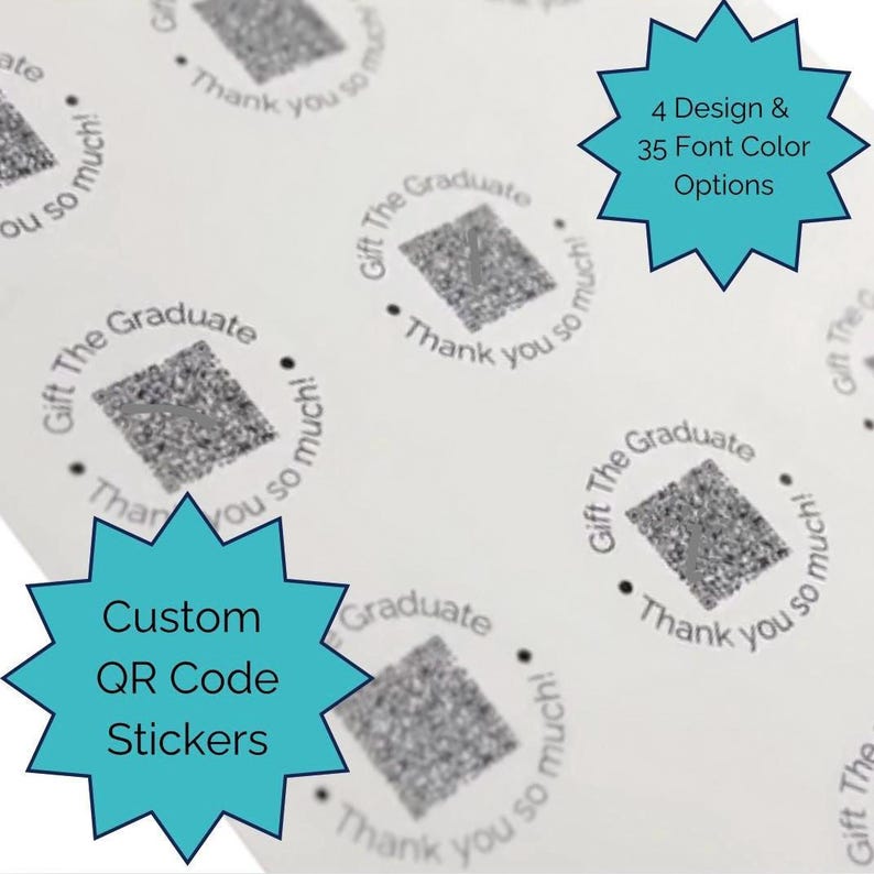 Custom QR Code Stickers: Personalized Payment Stickers, Party Favor - Etsy