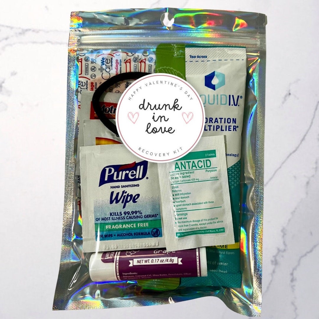Valentine's Day Hangover Kit Valentine's Gift Holiday Recovery Drunk in ...