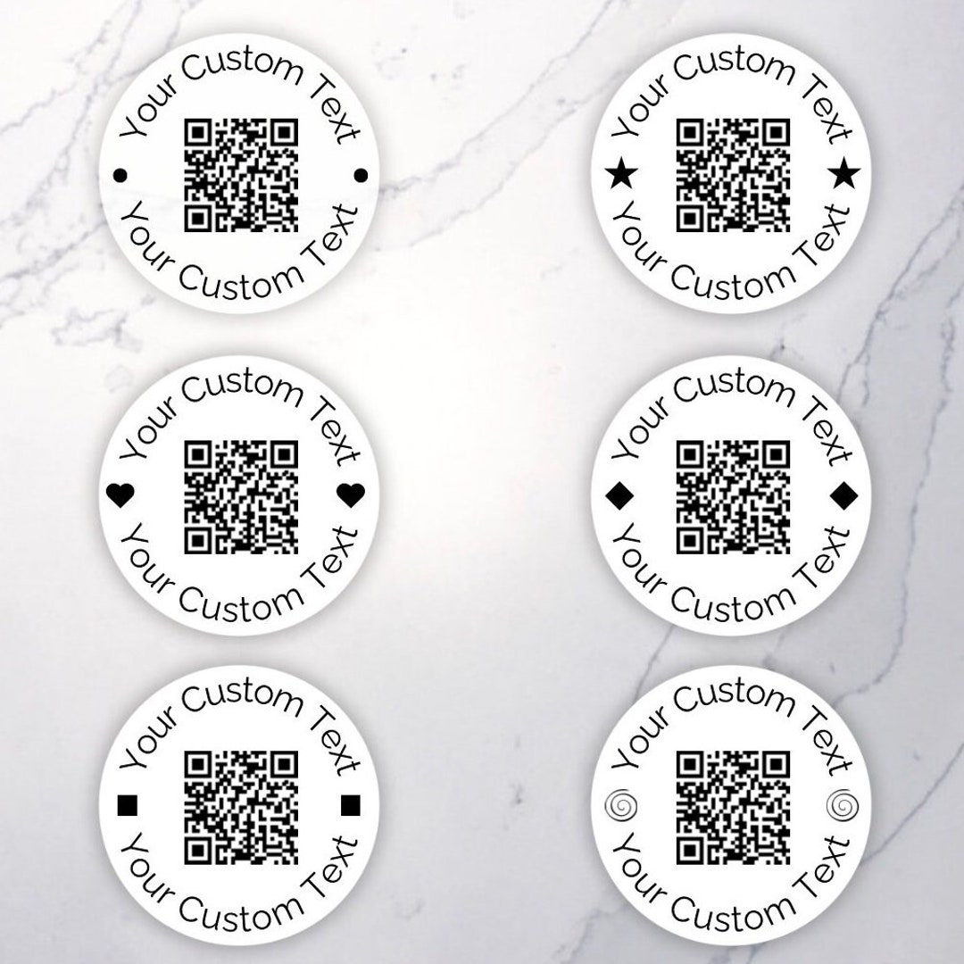 Custom QR Sticker Personalized Venmo Cashapp Paypal QR Code Party Favor ...