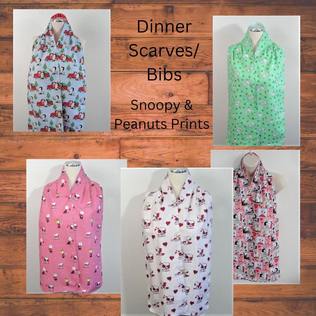 Adult Bib / Dinner Scarf / Dignity Bib Seniors Nursing - Etsy