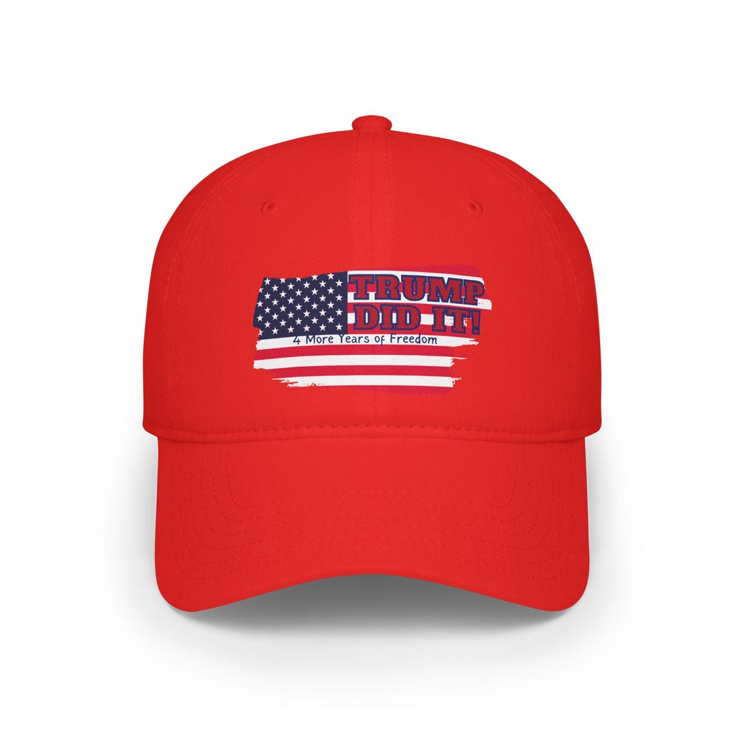 Trump Supporter Hat Low Profile Baseball Cap, Trump for President ...