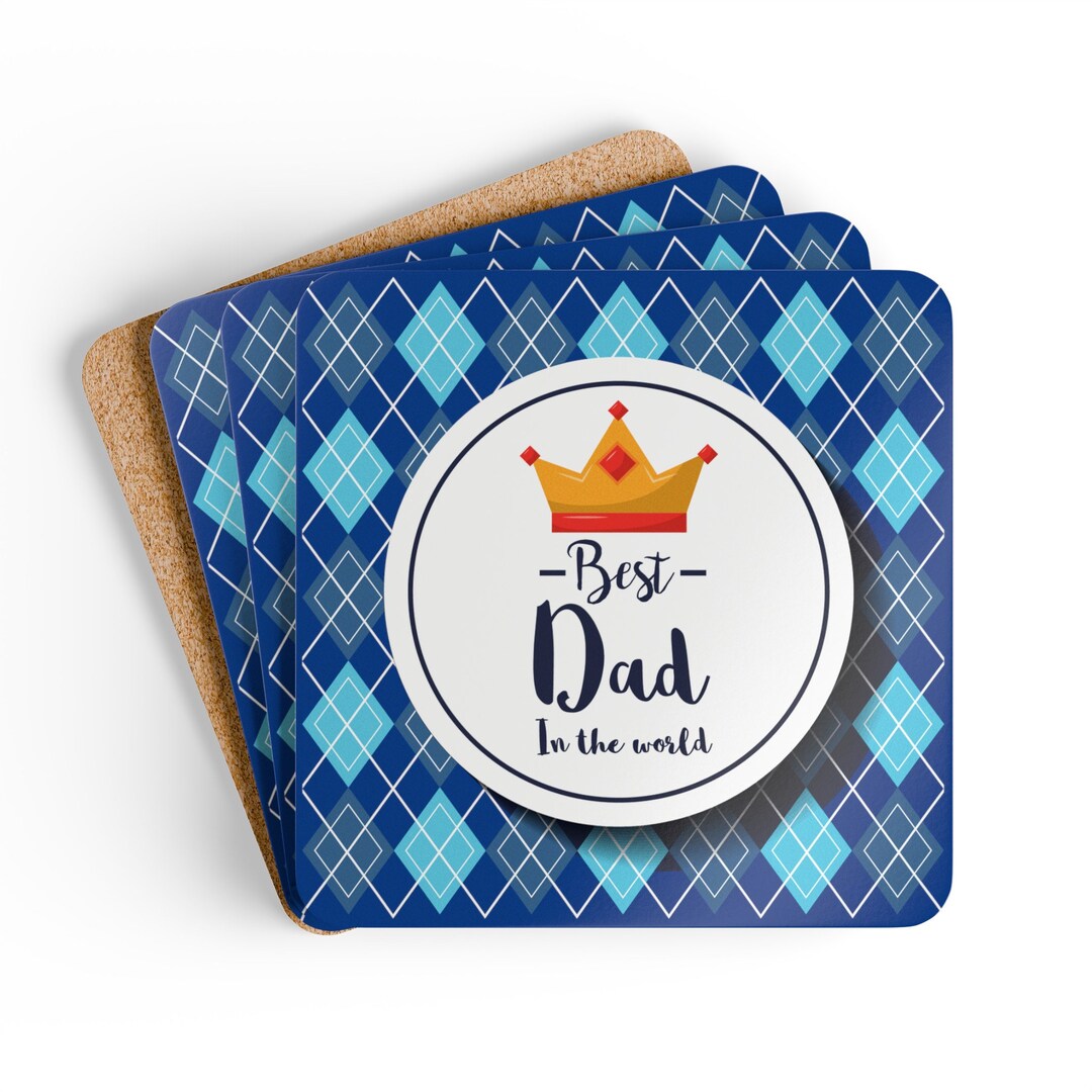 Best Dad Gift for Father's Day, Coaster Set for Dad, Christmas Gift ...