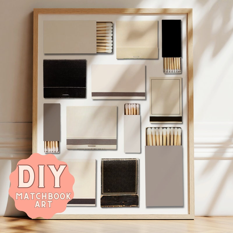 Custom Matchbook Template - Etsy