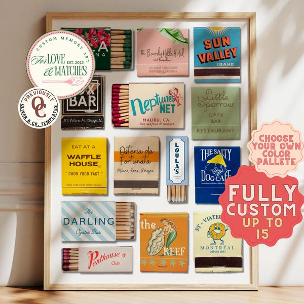 Matchboxes - Etsy