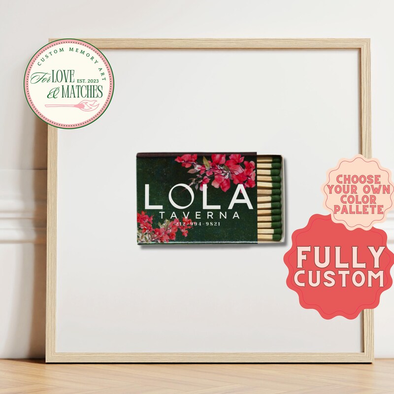 Matchbook Art - Etsy