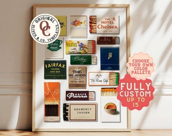 Custom Personalized Matchbox Art Print - Etsy
