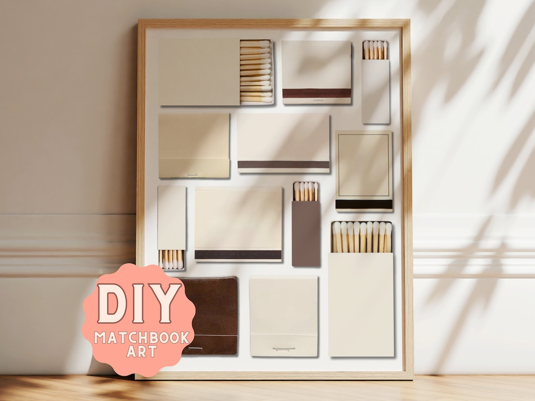 BLANK MATCHBOOK Template Neutral Digital Download Custom Matches ...