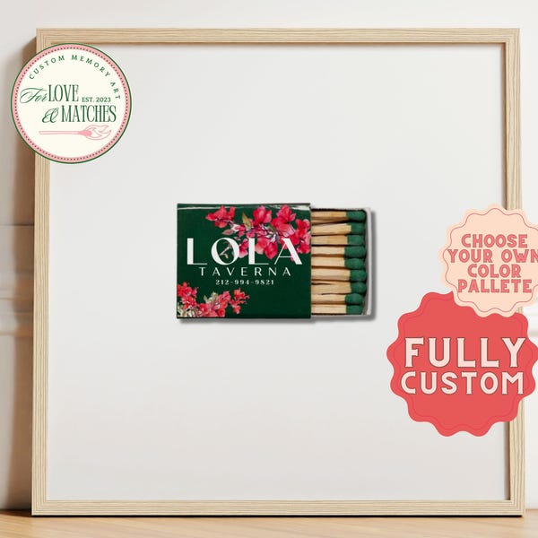Custom Single Matchbook - Etsy