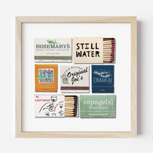 CUSTOM MATCHBOOK ART Personalized Digital Matchbox Gift Retro Matches ...