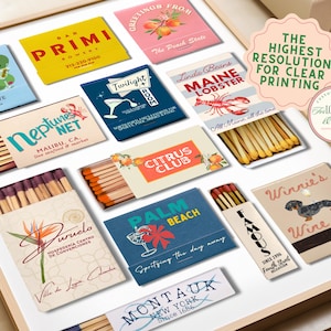 CUSTOM MATCHBOOK ART | Personalized Digital Matchbox Gift | Large ...