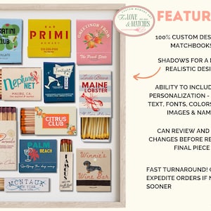 CUSTOM MATCHBOOK ART | Personalized Digital Matchbox Gift | Large ...