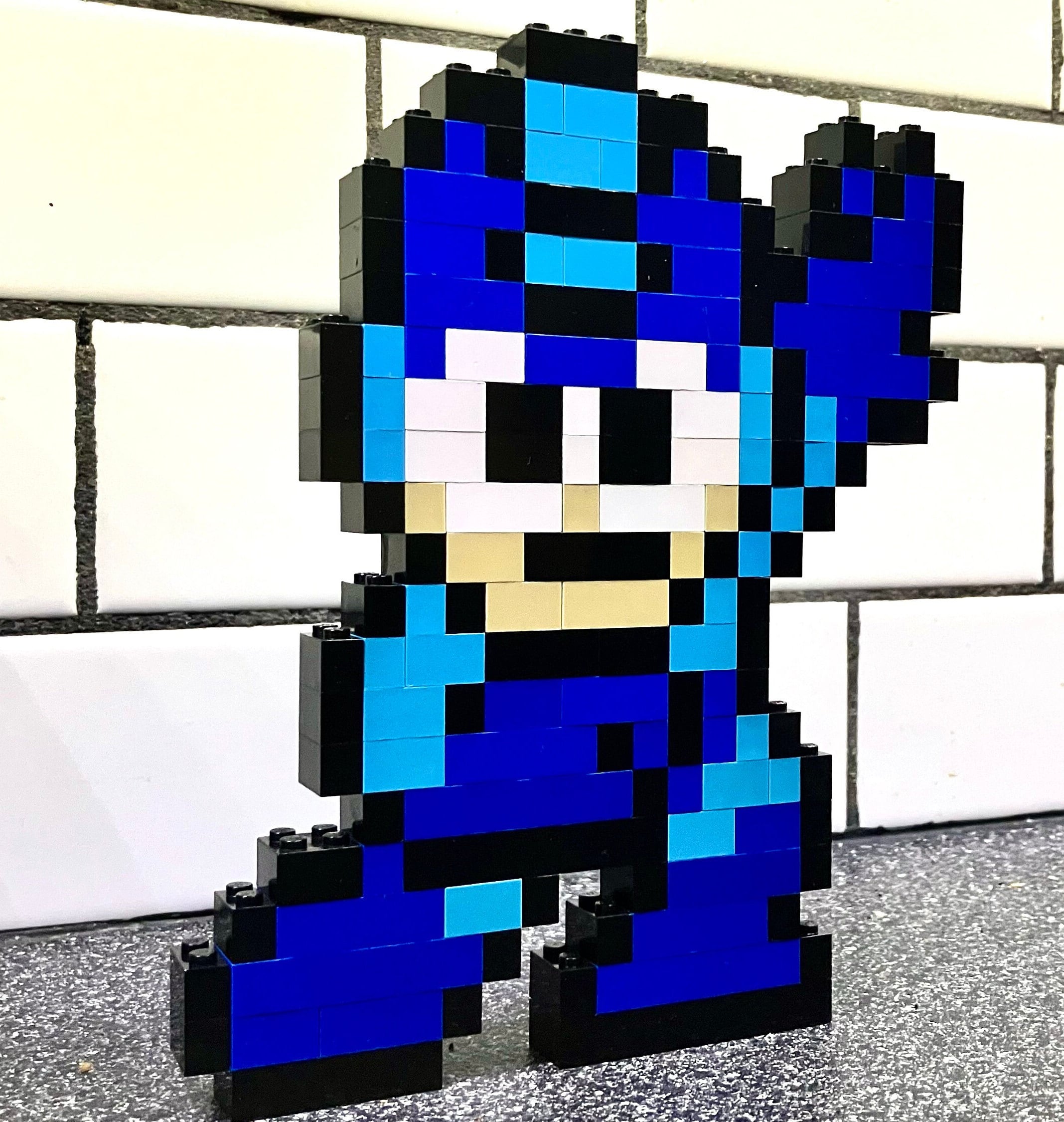 Megaman Brick Sculpture Fanmade - Etsy