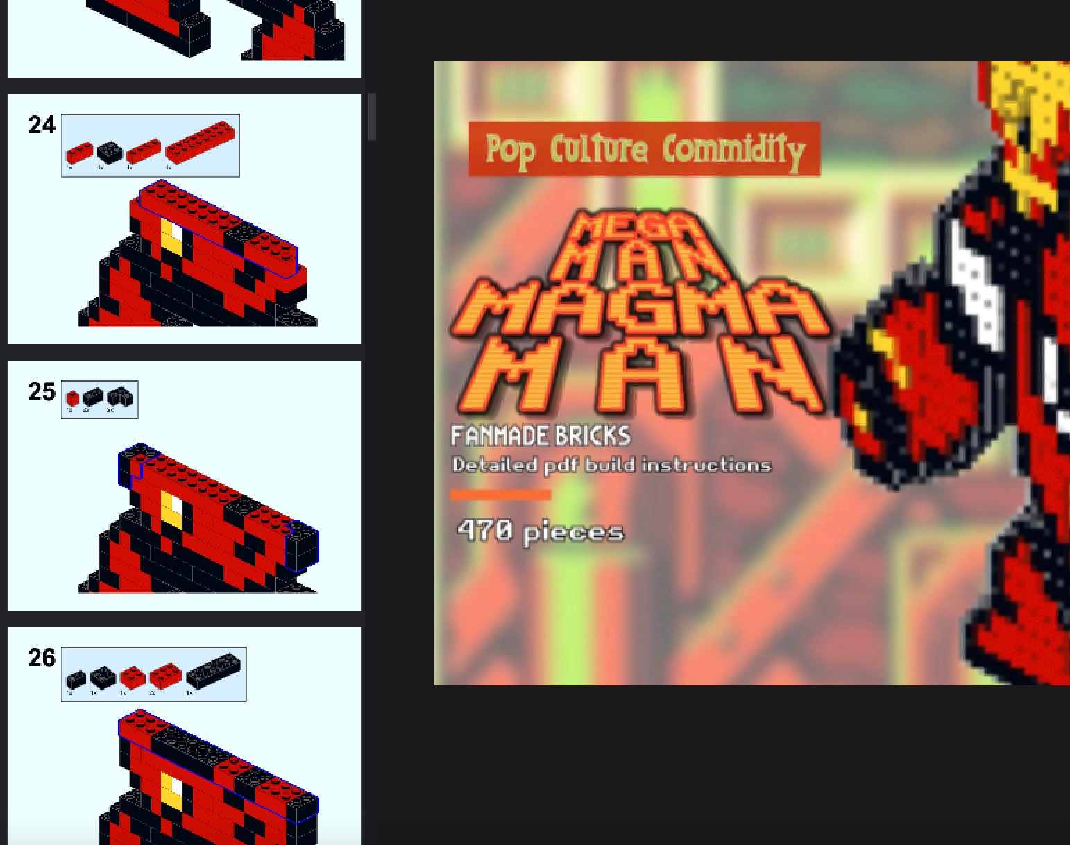 Magma Man (megaman) How-to-build Fan-made - Etsy