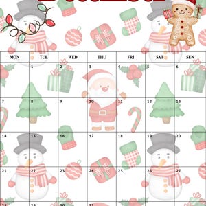 Year Round Monthly Calendar | Cute Seasonal Wall Calendar | Reusable ...