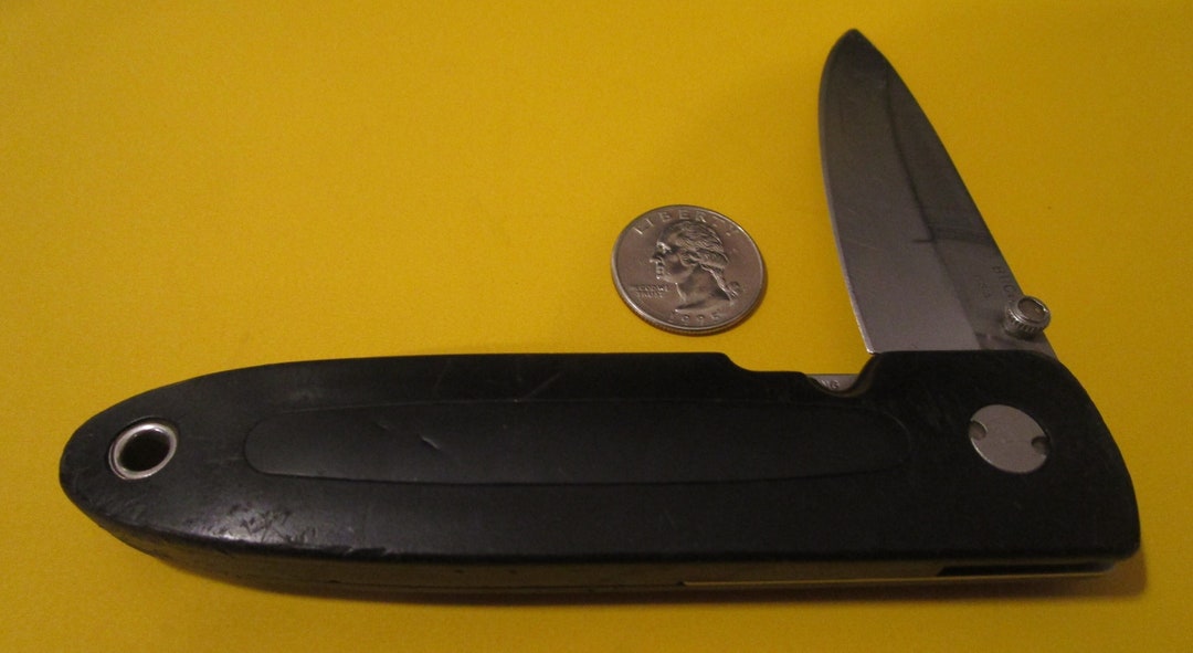 Buck 180 Crosslock Knife Single Plain Blade Liner Lock Pocket Clip ...