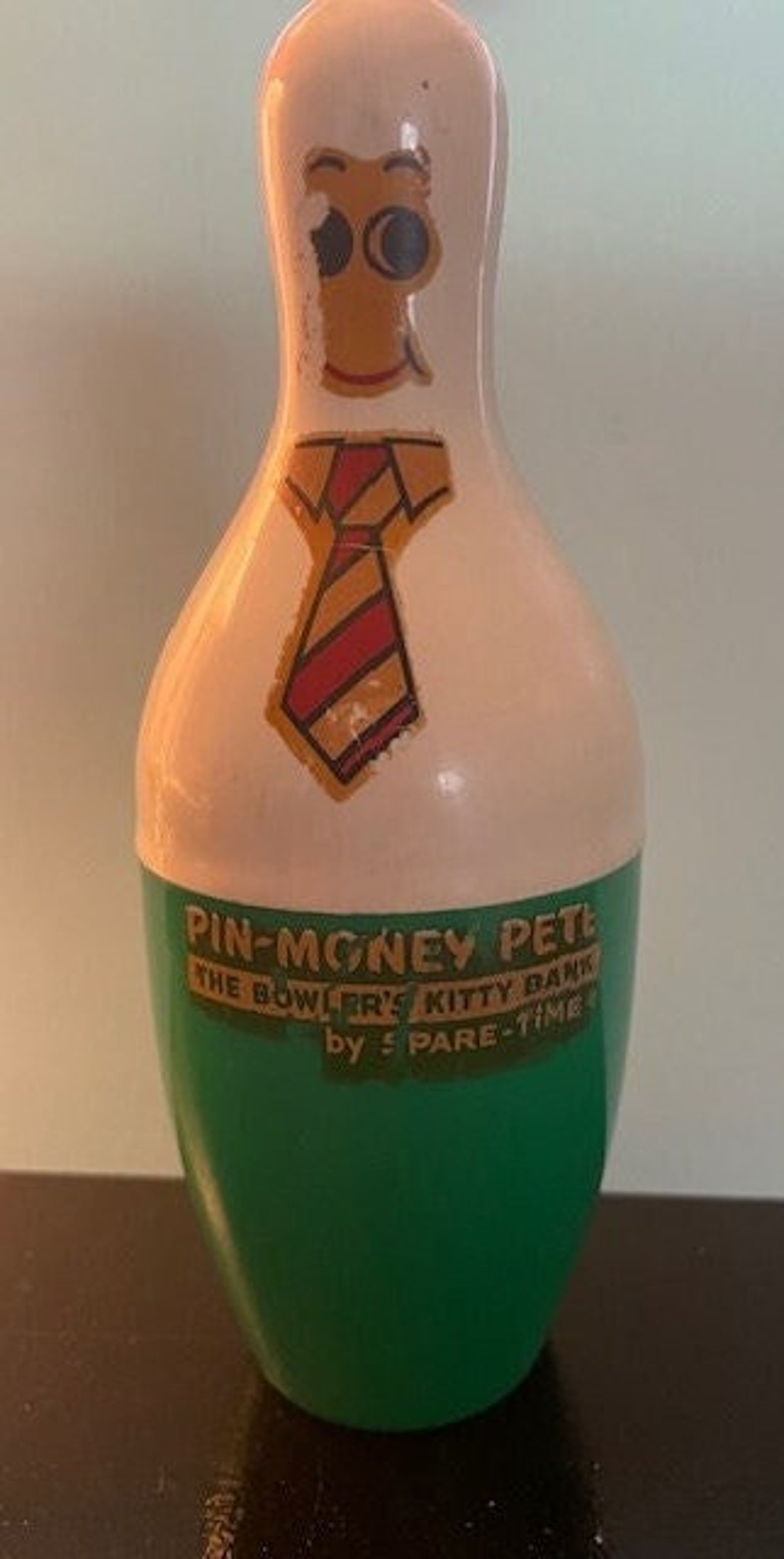 Pin Money Pete the Bowler's Kitty Bank - Etsy