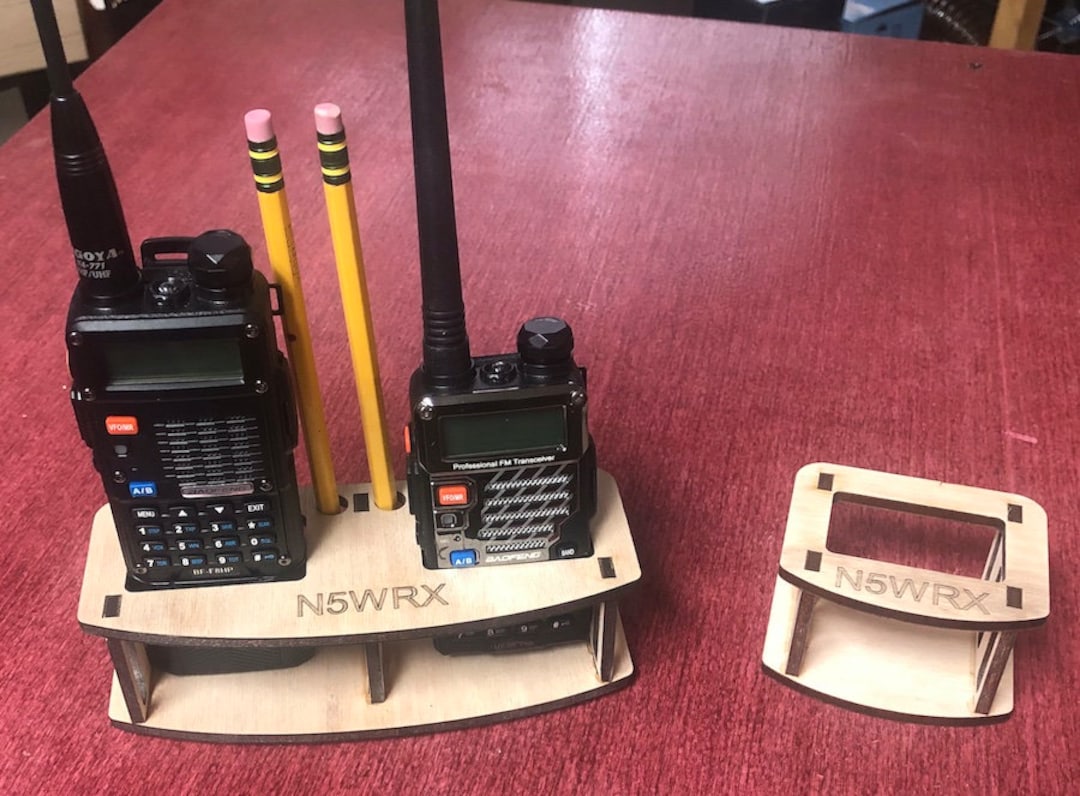 Baofeng F8HP and R5 Ham Radio Desk Stand Holder ... SVG File Only - Etsy