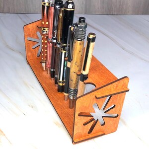 10 Pen Slotted Display Stand Holder for the Slightly Larger Pens Some ...
